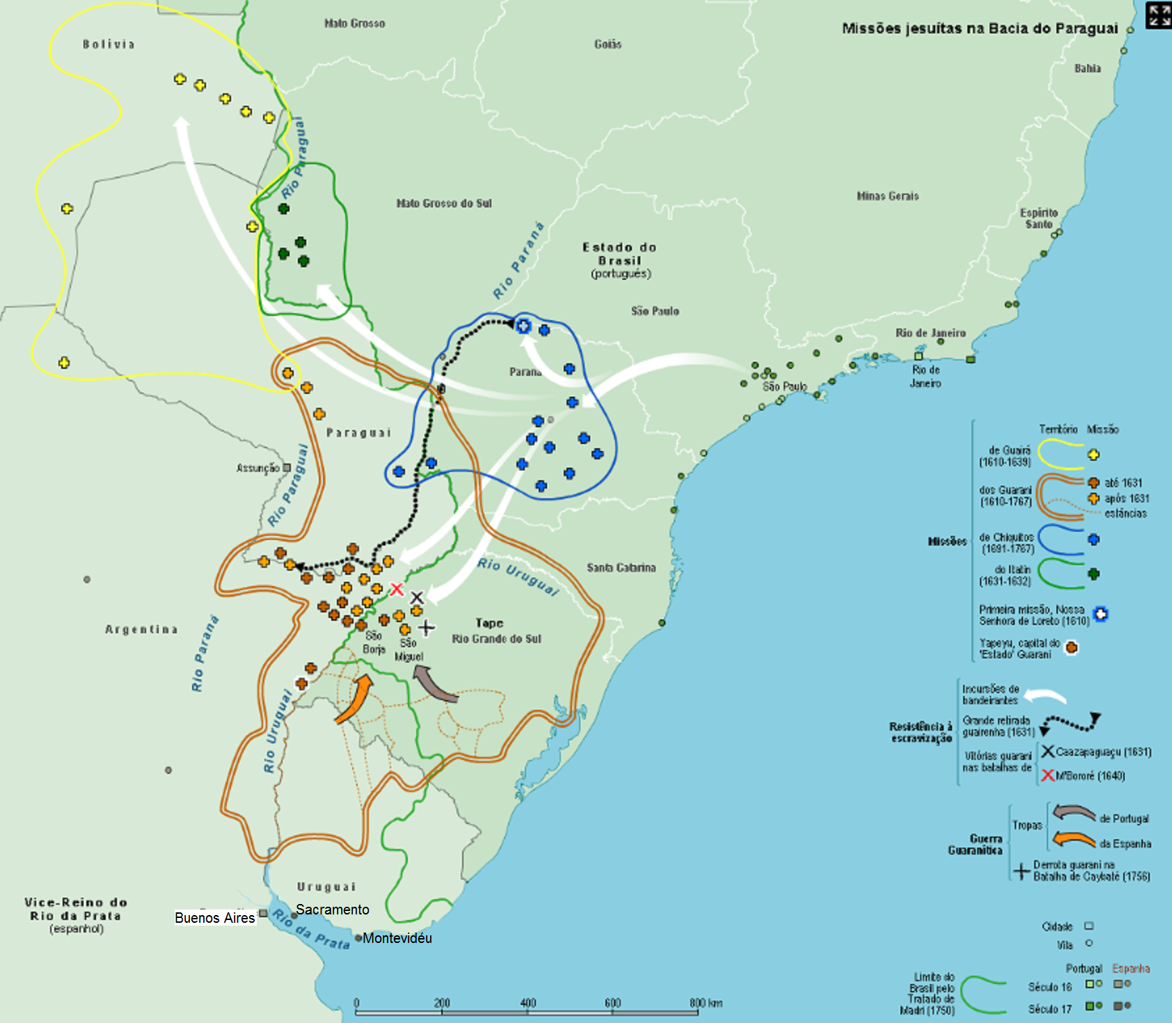 A definição das fronteiras sulistas e o massacre dos guaranis - Ensinar ...
